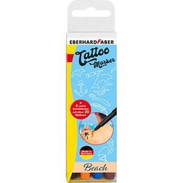 Eberhard Faber Beach Tattoostifte farbsortiert 1,0 - 5,0 mm, 4 St.