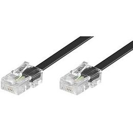 goobay RJ-45 (kurz) ISDN-Kabel 6,0 m schwarz