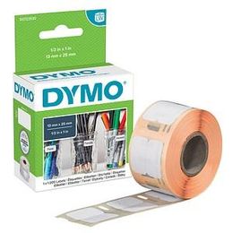 Dymo Endlosetikettenrolle für Etikettendrucker S0722530 weiß, 13,0 x 25,0 mm, 1 x 1.000 Etiketten