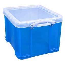 Really Useful Box Aufbewahrungsbox 35,0 l transparent, blau 48,0 x 39,0 x 31,0 cm