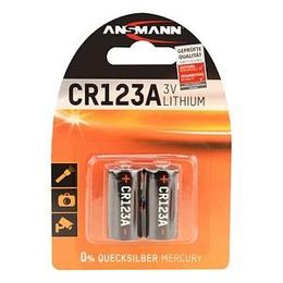 2 Ansmann Batterien CR123A Fotobatterie 3,0 V