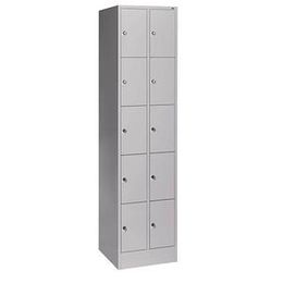 C+P CP Schließfachschrank S 2000 Classic lichtgrau 80700-20 S10000, 10 Schließfächer 46,0 x 48,0 x 195,0 cm