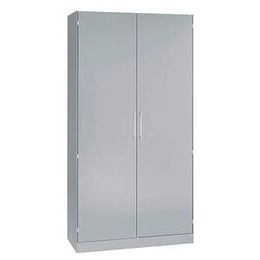 C+P CP Stahlschrank C 3000 Asisto 141002-000 S10033 weißaluminium, silber 100,0 x 43,5 x 198,0 cm, aufgebaut