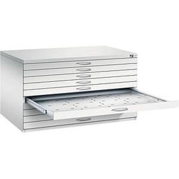 C+P CP 7200 Planschrank lichtgrau 10 Schubladen 135,0 x 96,0 x 76,0 cm