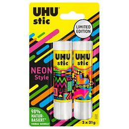 2 UHU Neon Edition Klebestifte 2x 21,0 g