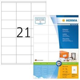 2.100 Herma Etiketten 4473 weiß 70,0 x 41,0 mm