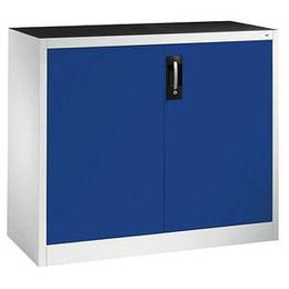 C+P CP Stahlschrank 8831-000 S10207 lichtgrau, enzianblau 120,0 x 50,0 x 100,0 cm, aufgebaut