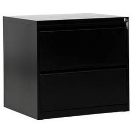 Gürkan Gürkan Hängeregistraturschrank schwarz 2 Schubladen 76,0 x 62,0 x 70,0 cm