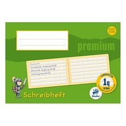 HOHENSTAUFEN Staufen® Schreiblernheft Premium Lineatur 1q liniert DIN A5 quer ohne Rand, 16 Blatt