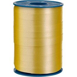 PRÄSENT PRÄSENT Geschenkband AMERICA matt gold 10,0 mm x 250,0 m