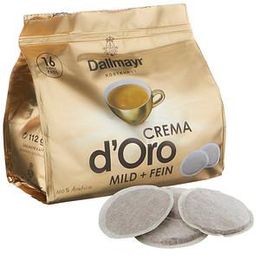 Dallmayr Crema d'Oro Kaffeepads Arabicabohnen mild 16 Pads