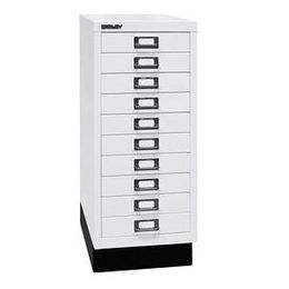 Bisley MultiDrawer™ L2910S Schubladenschrank verkehrsweiß 10 Schubladen 27,8 x 38,0 x 67,0 cm