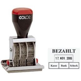 Colop Datumstempel mit Text "Bezahlt" 04060/L2