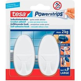 Tesa Powerstrips Klebehaken für max. 2,0 kg 3,8 x 7,0 cm, 2 St.