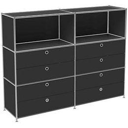 viasit Sideboard System4, 47482 schwarz 152,9 x 40,4 x 118,2 cm