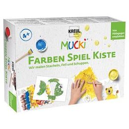 Kreul MUCKI Wir malen Stacheln, Fell und Schuppen Fingerfarben farbsortiert