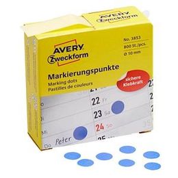 Avery Zweckform Klebepunkte 3853 blau Ø 10,0 mm