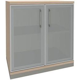 FM Aktenschrank Oldenburg, 4260429767595 akazie, Acrylglas satiniert 1 Fachboden 80,0 x 44,2 x 78,1 cm