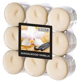 18 FLAVOUR by GALA Teelichter elfenbein Sandelwood-Vanilla