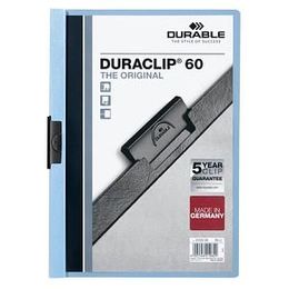 25 Durable Klemmhefter DURACLIP hellblau