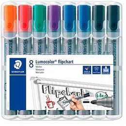 Staedtler 356 WP8 X Flipchart-Marker farbsortiert 2,0 mm, 8 St.