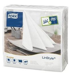 Tork Servietten LinStyle® Premium weiß 1-lagig 19,5 x 19,5 cm 50 St.