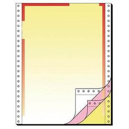 Sigel Endlospapier A4 hoch 3-fach, 70 g/qm gelb 400 Blatt