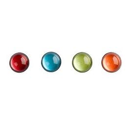4 zeller Color Magnete farbsortiert Ø 2,5 x 1,5 cm