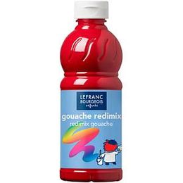 LEFRANC BOURGEOIS Gouache Liquide Redimix Temperafarbe rot 500,0 ml
