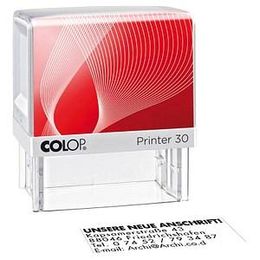 Colop Textstempel, individualisierbar Printer 30 selbstfärbend schwarz ohne Logo