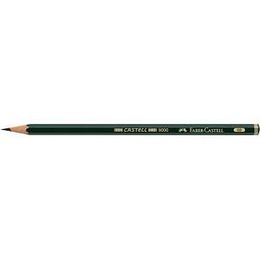 Faber-Castell 9000 Bleistift 6B grün, 1 St.