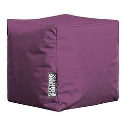 SITTING POINT Cube SCUBA Sitzsack aubergine