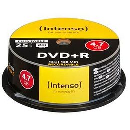 25 Intenso DVD+R 4,7 GB bedruckbar
