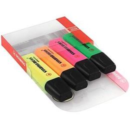 Stabilo BOSS ORIGINAL Textmarker farbsortiert, 4 St.