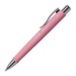 Faber-Castell Kugelschreiber POLY BALL Colous XB rose Schreibfarbe blau, 1 St.