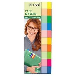 Sigel MULTICOLOR Haftmarker farbsortiert 10x 50 Streifen