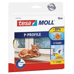 Tesa Tesamoll® P-Profil Fenster-Dichtungsband weiß 9,0 mm x 10,0 m 1 St.