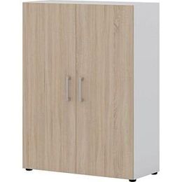 Röhr-Bush röhr Aktenschrank direct.office, 859S331000 sonoma-eiche, weiß 2 Fachböden 80,0 x 33,5 x 107,2 cm