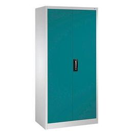 C+P CP Stahlschrank C 2000 Acurado 9280-000 S10775 lichtgrau, wasserblau 93,0 x 50,0 x 195,0 cm, aufgebaut