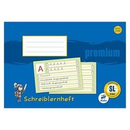 HOHENSTAUFEN Staufen® Schreiblernheft Premium Lineatur SL FMZ liniert DIN A4 quer ohne Rand, 16 Blatt