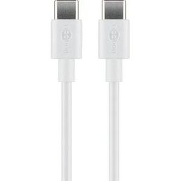 goobay USB C Kabel 1,0 m weiß