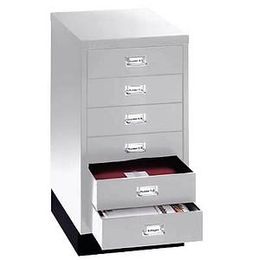 Bisley MultiDrawer™ L29A36S Schubladenschrank silber 6 Schubladen 34,9 x 43,2 x 67,0 cm