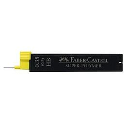 Faber-Castell SUPER-POLYMER Bleistiftminen schwarz HB 0,35 mm, 12 St.