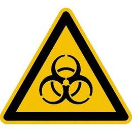 SafetyMarking® SafetyMarking® Warnaufkleber "Warnung vor Biogefährdung" dreieckig 10,0 x 10,0 cm