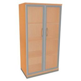 FM Aktenschrank Sidney, 4260267329139 buche, Acrylglas satiniert 3 Fachböden 80,0 x 44,2 x 151,7 cm