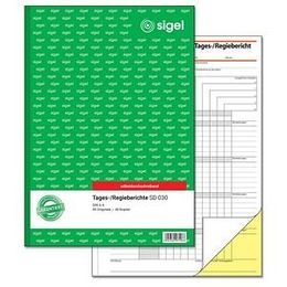 Sigel Tages-/Regiebericht Formularbuch SD030