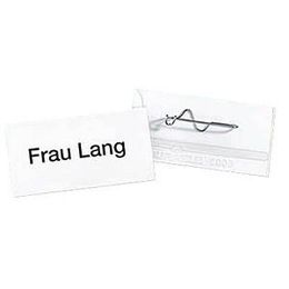 10 Durable Namensschilder mit Nadel 9,0 x 5,4 cm