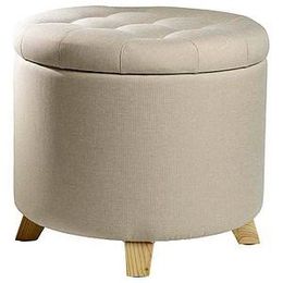 ECHTWERK Hocker mit Stauraum Mary EW-SH-0422 creme