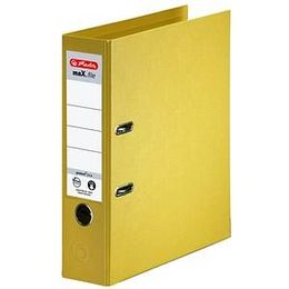 Herlitz maX.file protect plus Ordner gelb Kunststoff 8,0 cm DIN A4