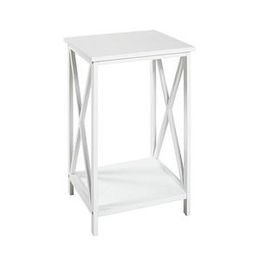 HAKU Möbel Beistelltisch weiß 30,0 x 30,0 x 50,0 cm